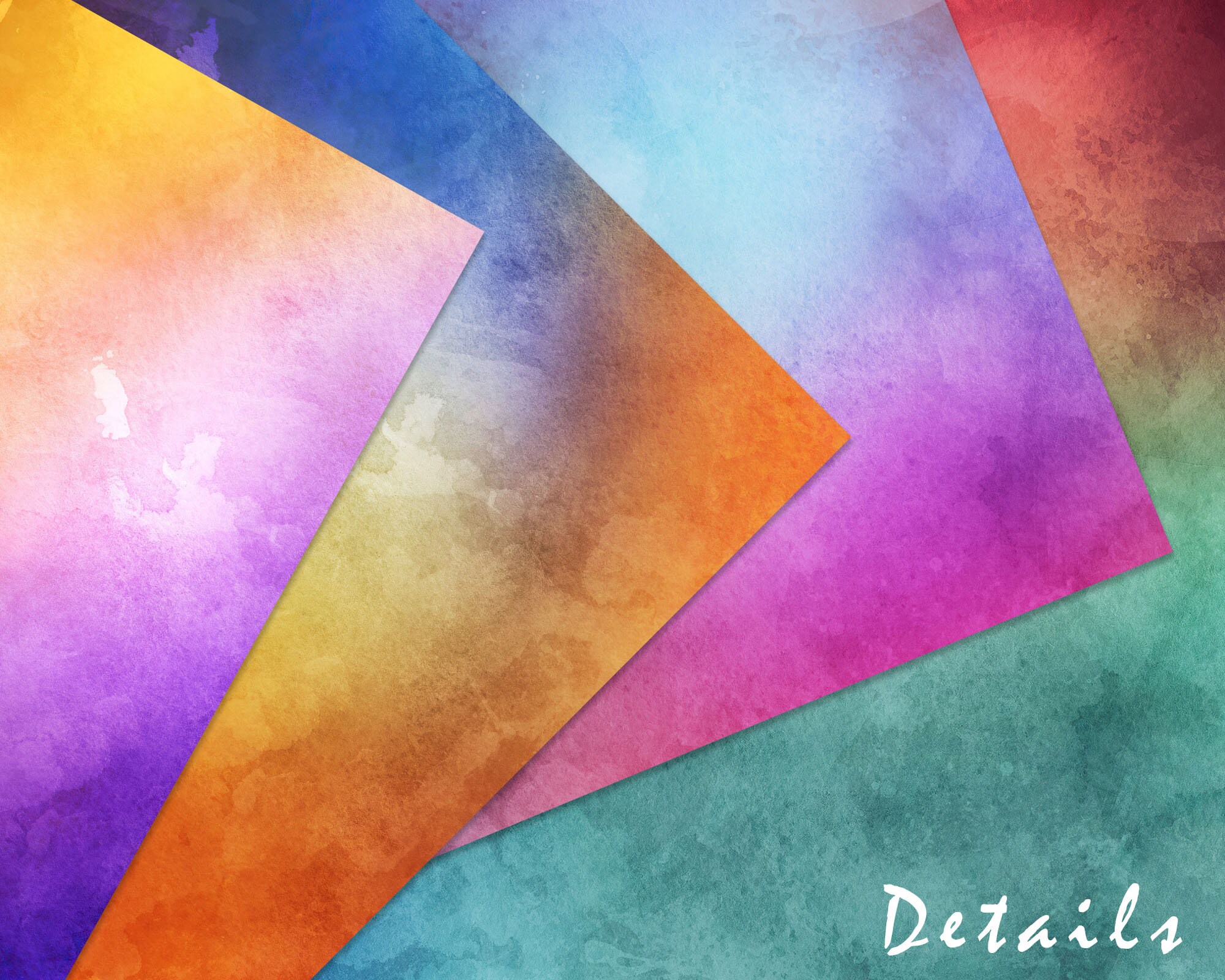 Vibrant Watercolor Digital Paper Watercolor Textures - Etsy