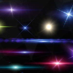 10 Lens Flare Overlays, Sunlight Overlay, Photo Overlay, Stars Overlay ...