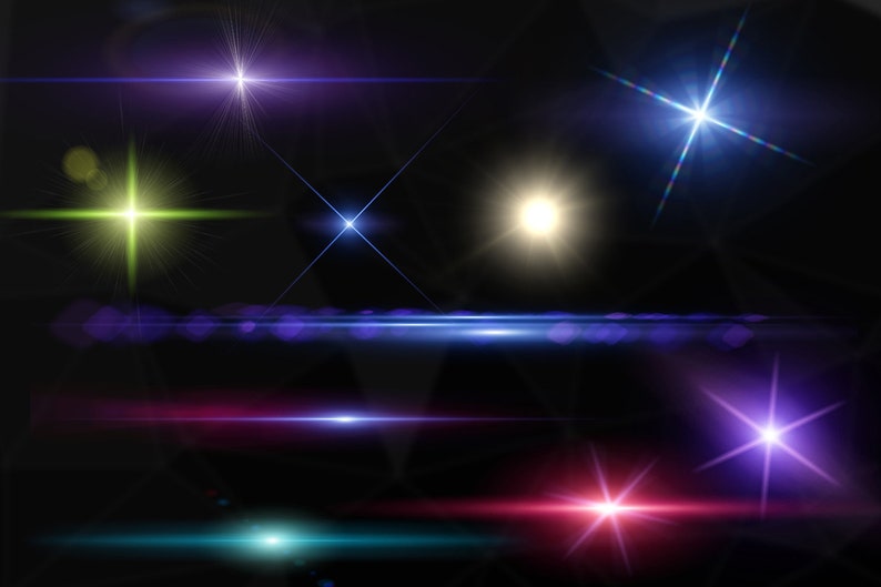 10 Lens Flare Overlays, Sunlight Overlay, Photo Overlay, Stars Overlay ...