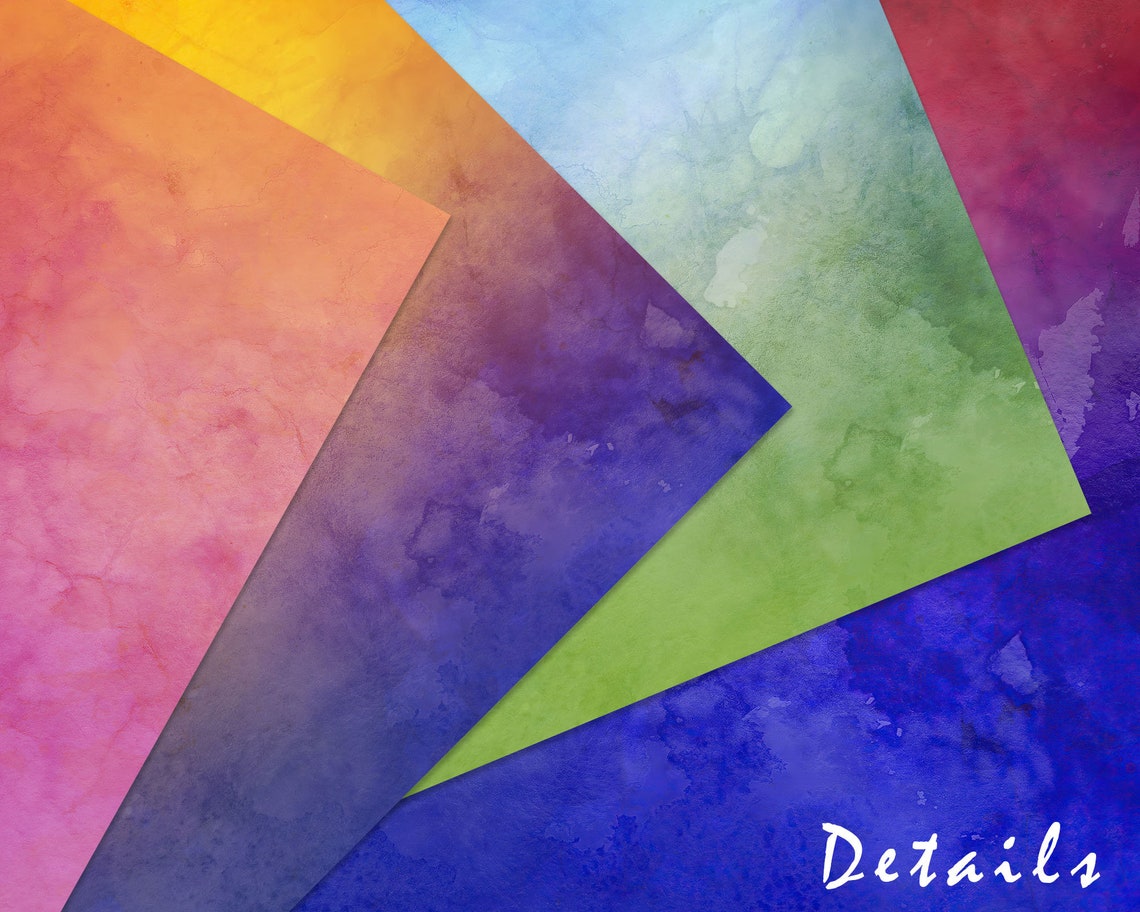 Vibrant Watercolor Digital Paper, Watercolor Textures, Watercolor ...