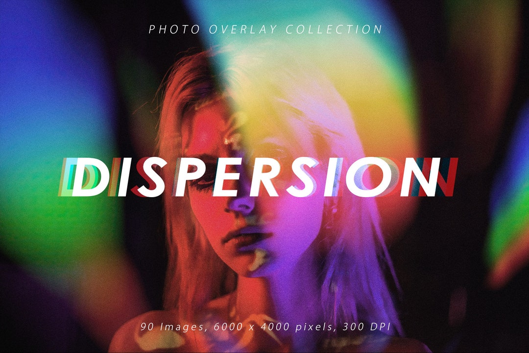 90 Prism Light Overlay Digital Papers, Light Leaks, Photo Overlay ...