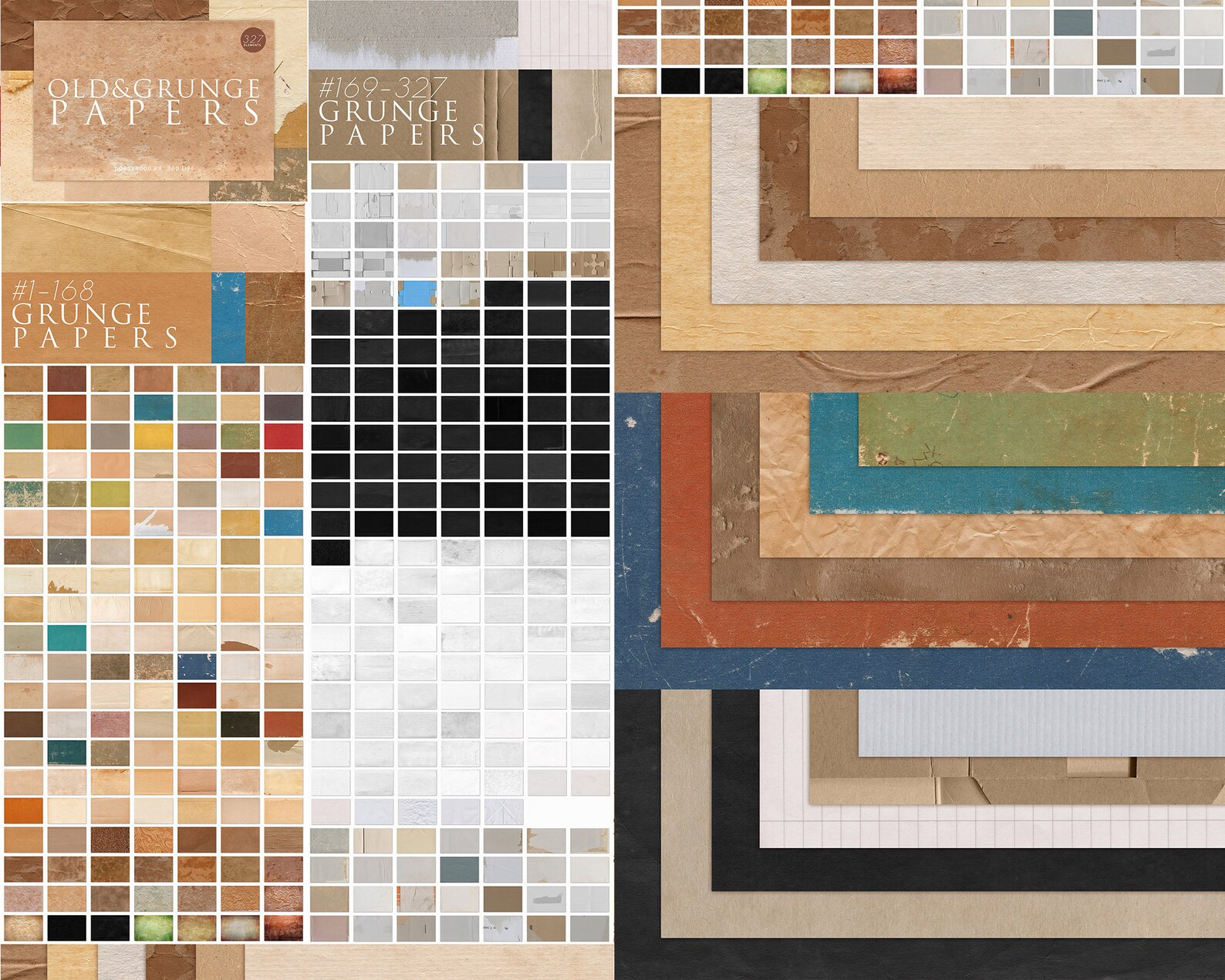 2350 Digital Paper Textures Set, Scrapbook Paper, Retro Paper, Old ...