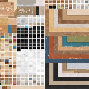 2350 Digital Paper Textures Set, Scrapbook Paper, Retro Paper, Old ...