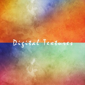 Vibrant Watercolor Digital Paper, Watercolor Textures, Watercolor ...