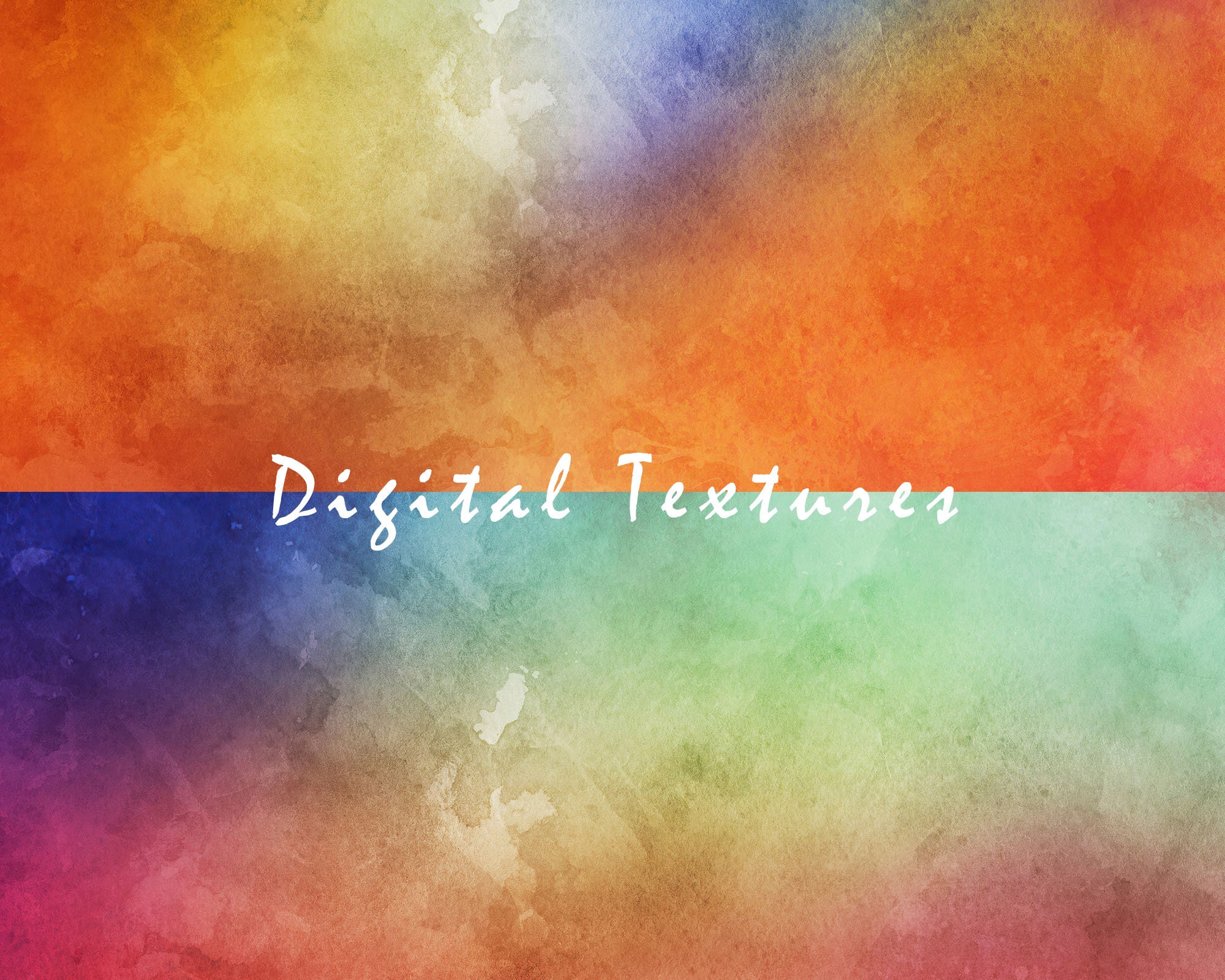 Vibrant Watercolor Digital Paper Watercolor Textures - Etsy