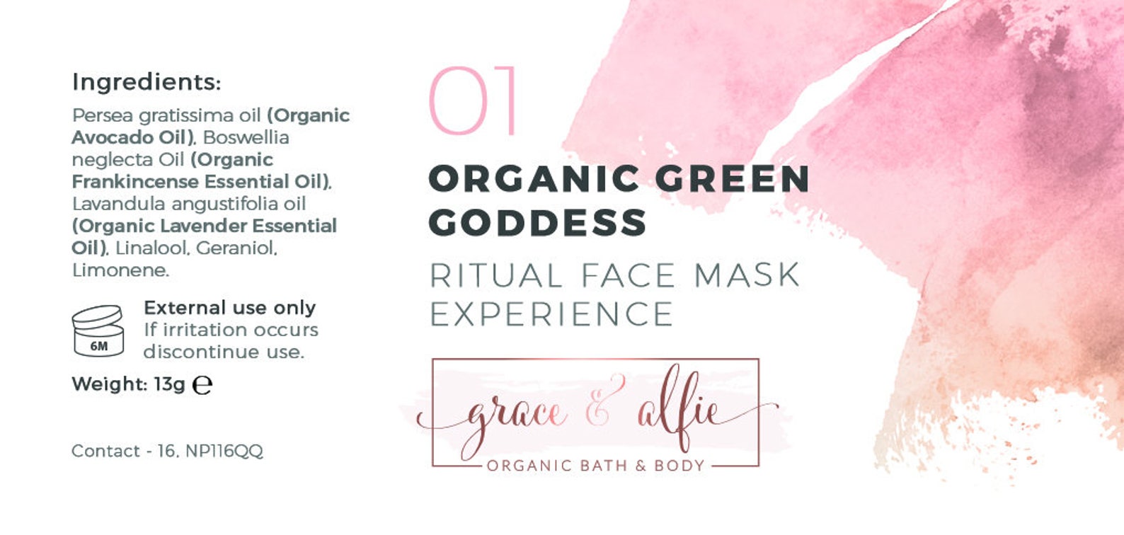 Luxury Face Mask - Organic Ritual Face Mask Experience - French Green ...