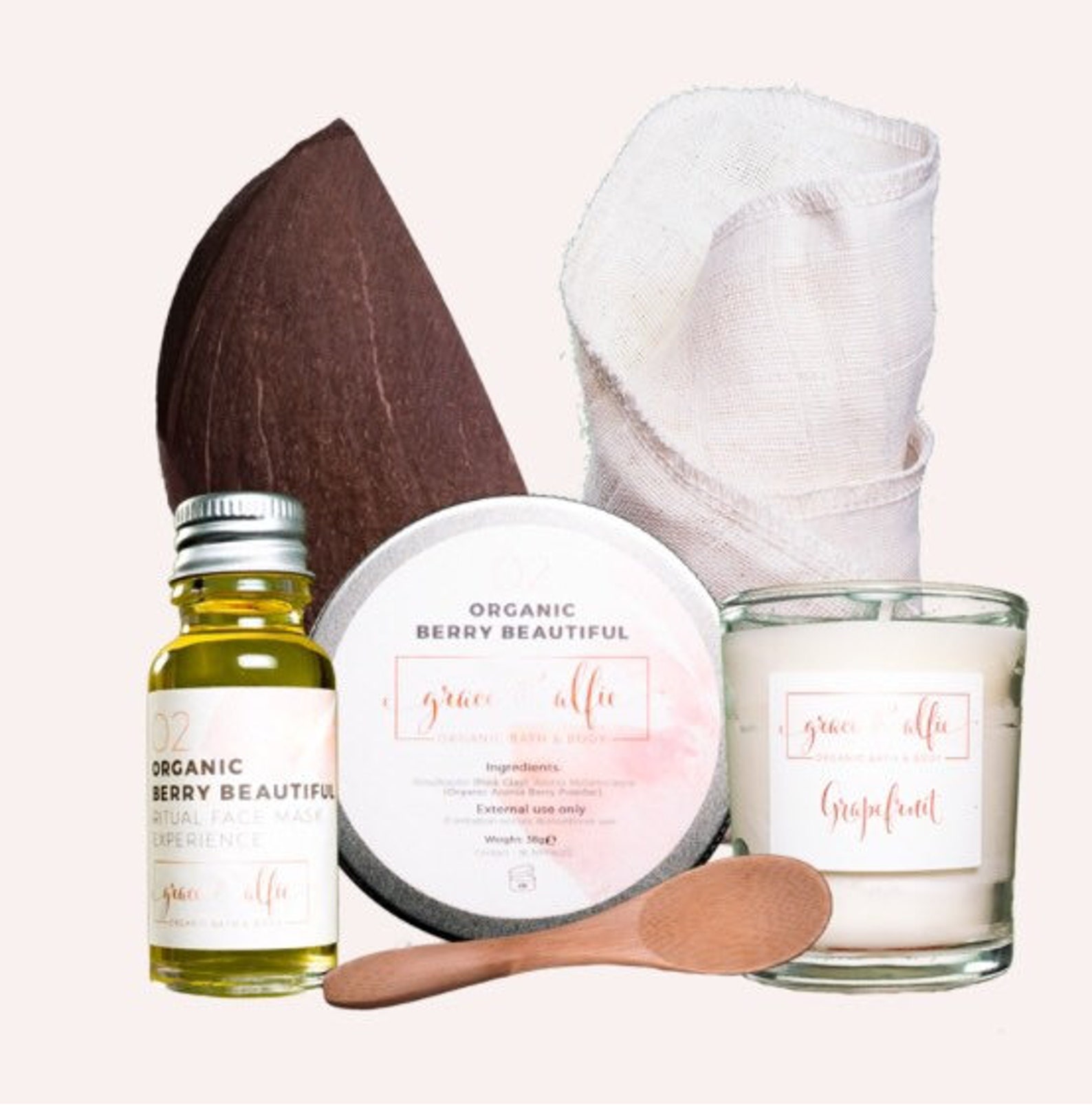 Luxury Face Mask - Organic Ritual Face Mask Experience - Sundried Pink ...