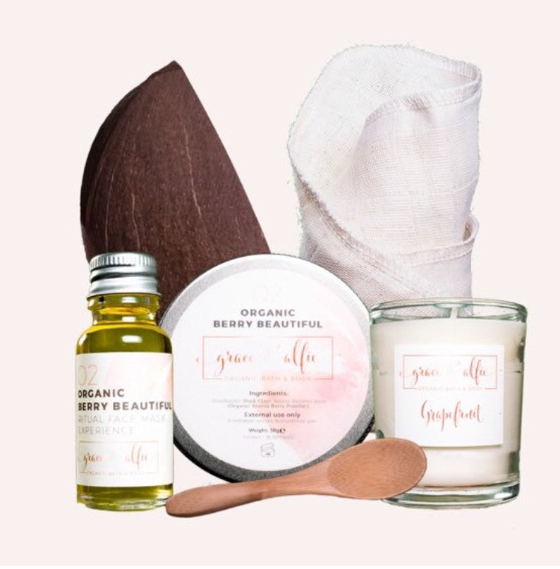 Luxury Face Mask - Organic Ritual Face Mask Experience - Sundried Pink ...