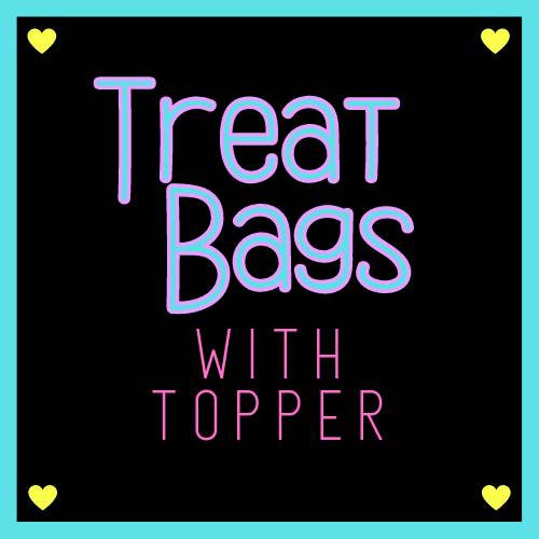 Party Treat Bags W/topper ANY THEME Personalized SHIPPED - Etsy