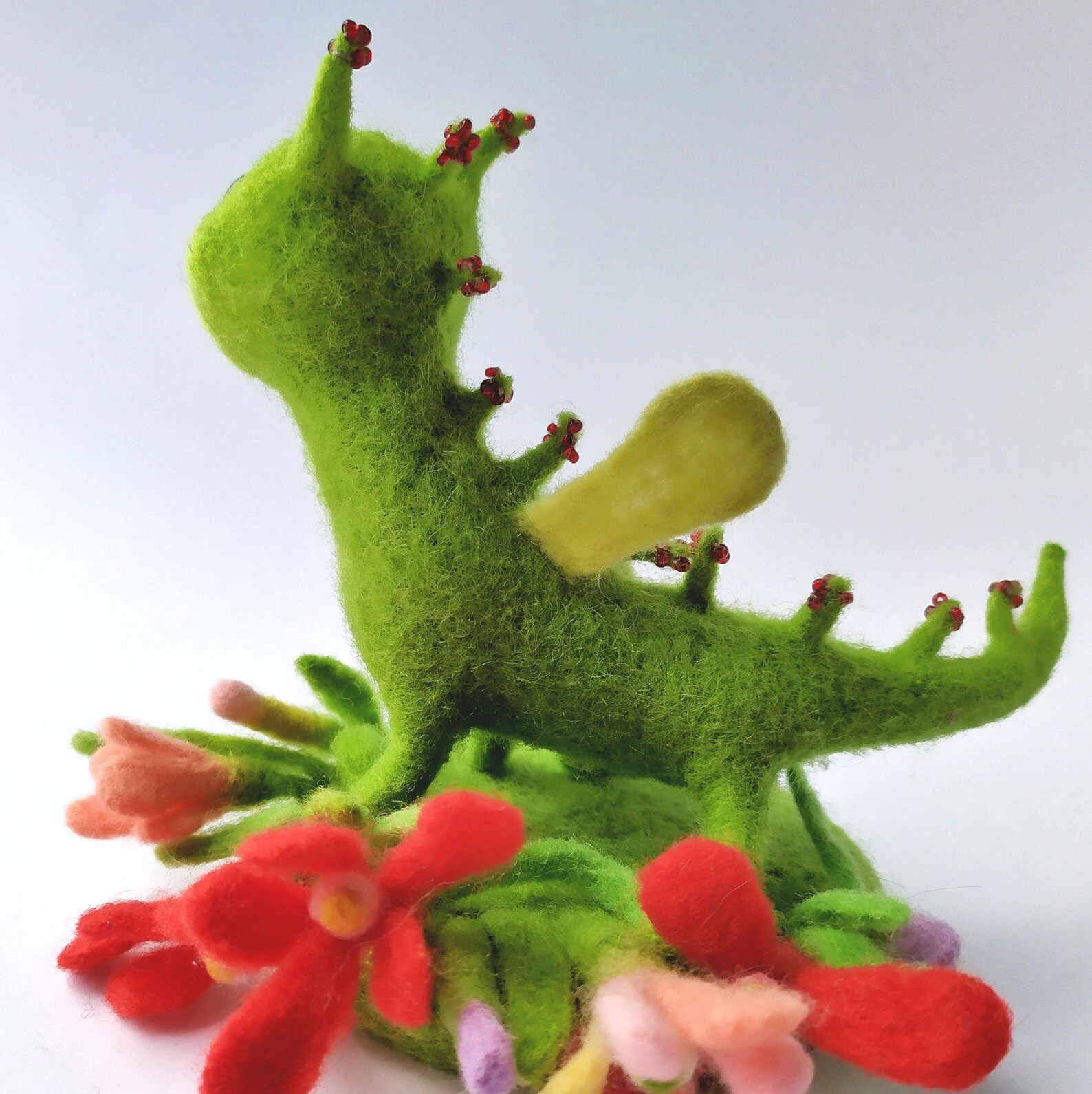 Needle Felted Dragon Art Doll: Wool Stuffed Animal - Etsy