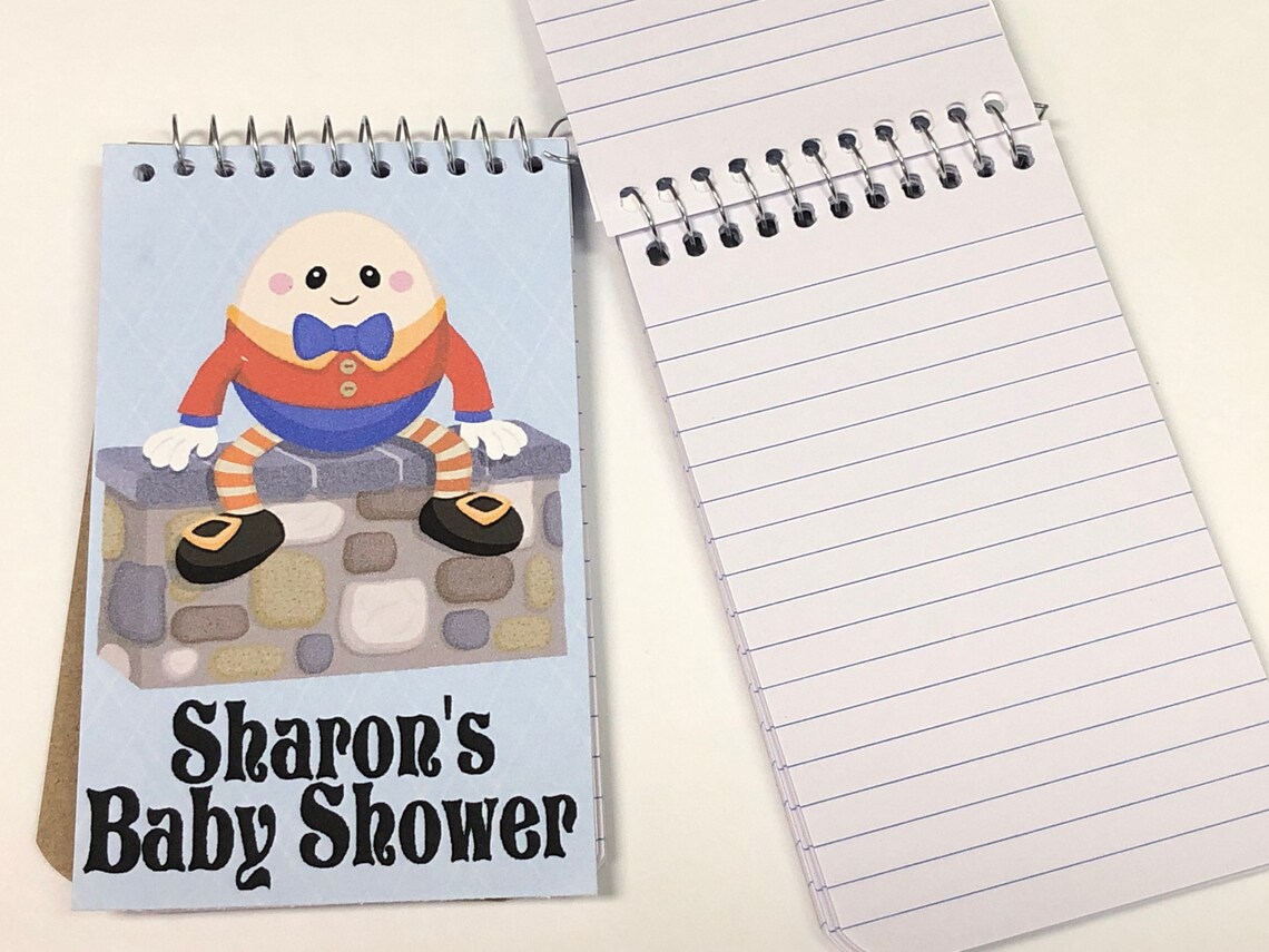 Nursery Rhymes Baby Shower Notebook Party Favor, Little Bo Peep Favors ...