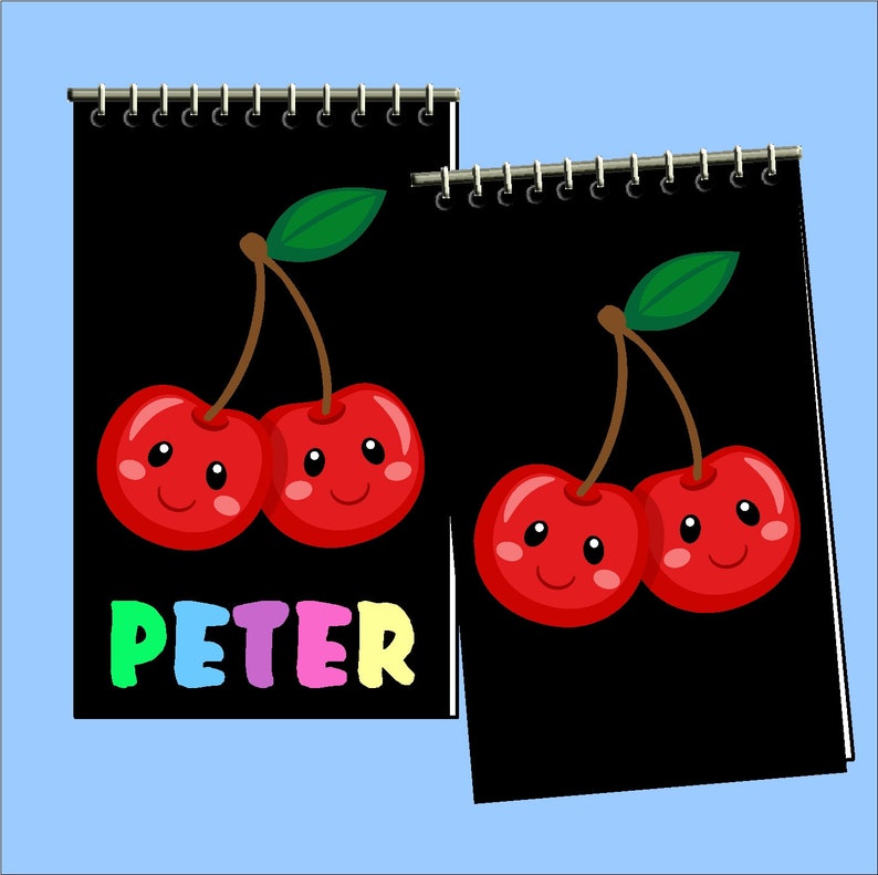 Personalized Fruit Custom Notebook Party Favor Fruit Sensory - Etsy