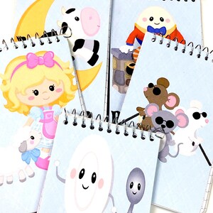 Nursery Rhymes Baby Shower Notebook Party Favor, Little Bo Peep Favors ...
