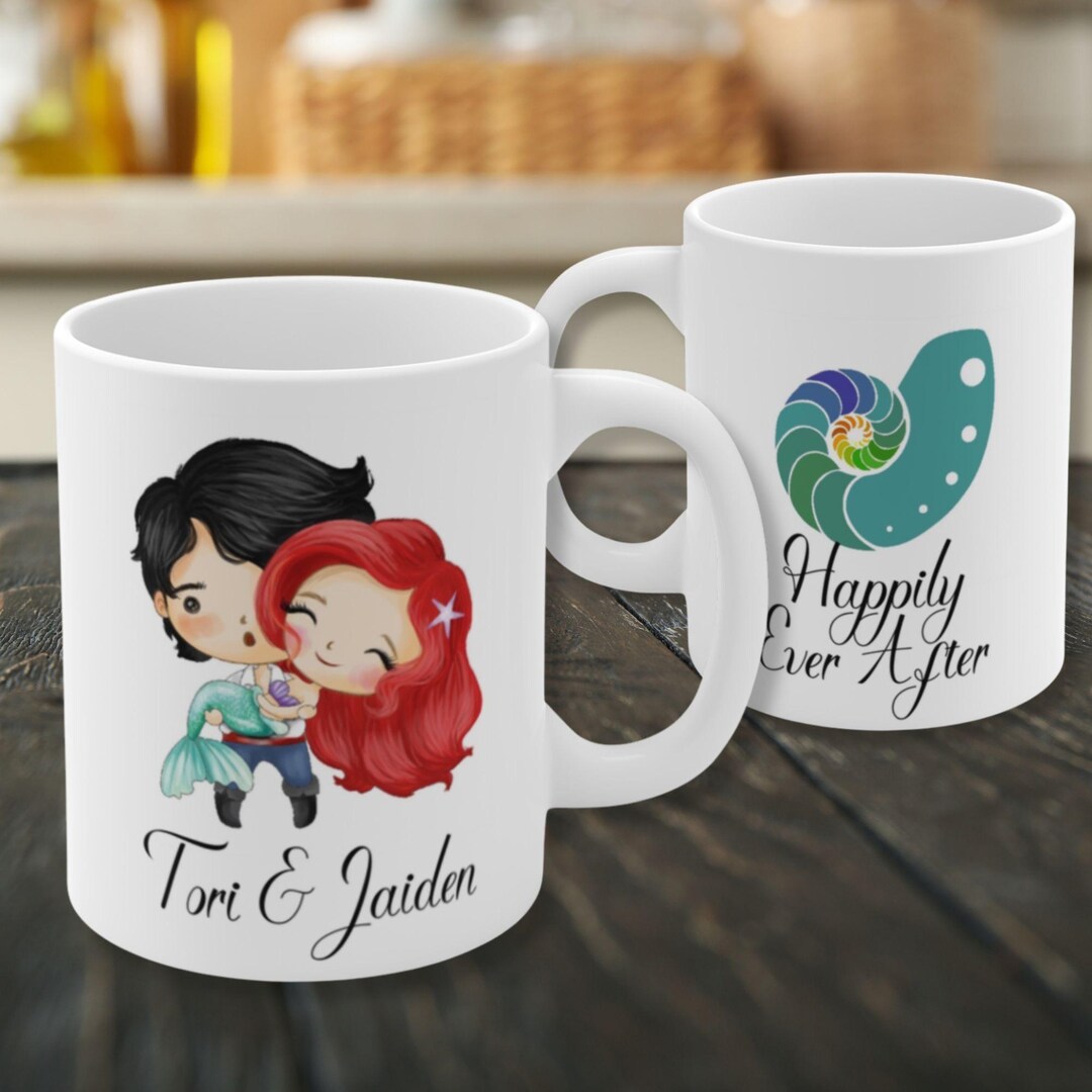 The Little Mermaid Gifts Personalized Mug, Mermaid Lover Custom Mug ...