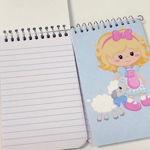 Nursery Rhymes Baby Shower Notebook Party Favor, Little Bo Peep Favors ...
