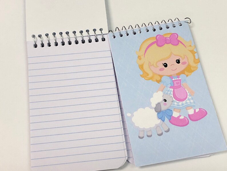 Nursery Rhymes Baby Shower Notebook Party Favor, Little Bo Peep Favors ...