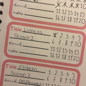 TV Series Tracker Journal for Fan Binge Watching Guide Diary Episode ...