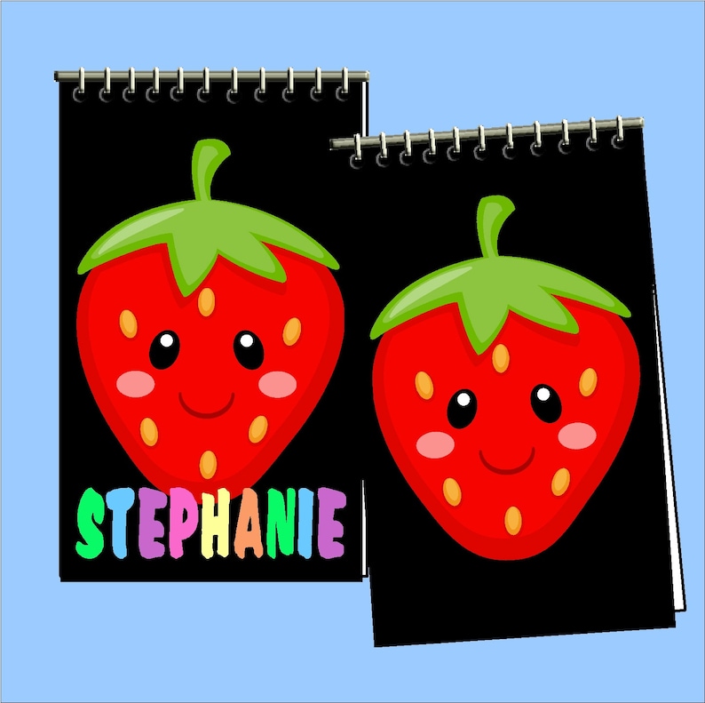 Personalized Fruit Custom Notebook Party Favor Fruit Sensory - Etsy