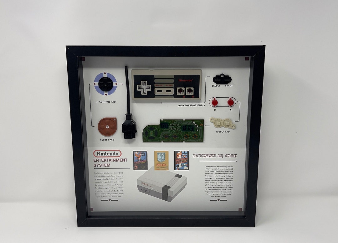 Framed Nintendo Controller Disassembled Teardown Wall Art - Etsy