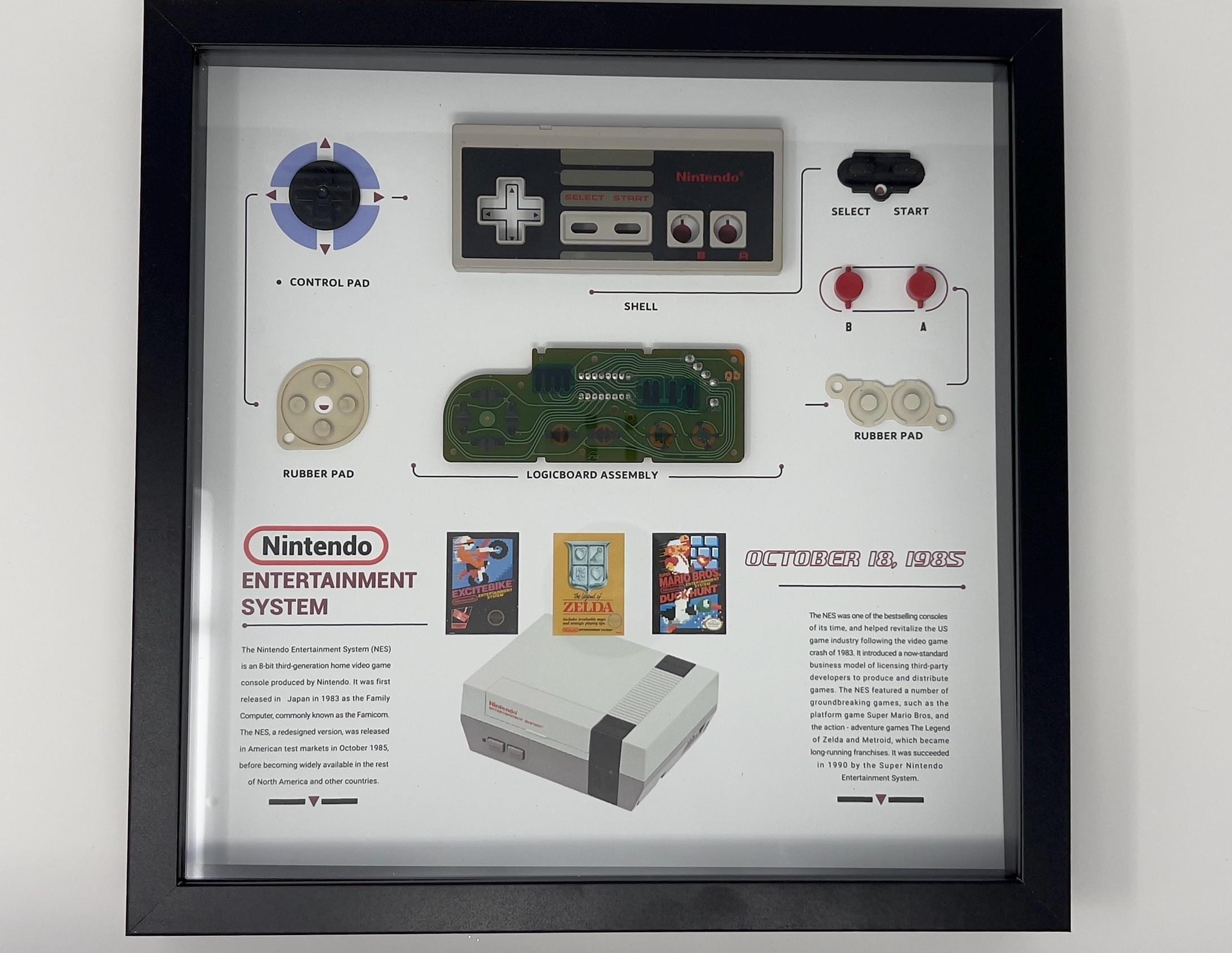 Framed Nintendo Controller Disassembled Teardown Wall Art. Teardown ...