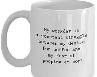 Coffee Humor Mug Funny Saying Mug Work Coffee Mug Humor - Etsy