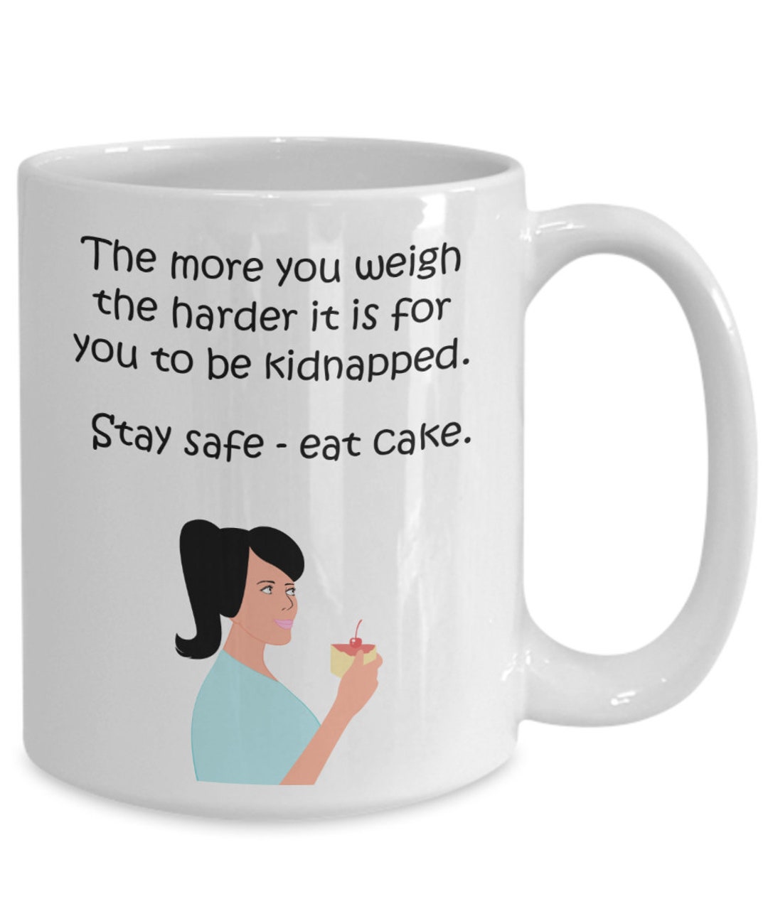Short Fat Mug Fat is Back Mug Fat Lady Mugs Fat and Happy - Etsy