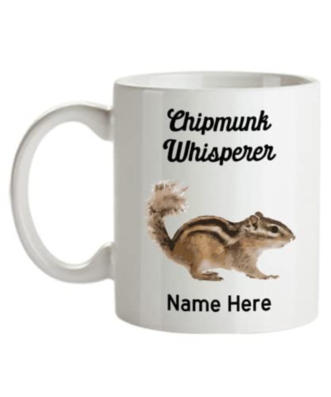Personalized Chipmunk Mug, Chipmunk Lover Gift, Custom Chipmunk Mug ...