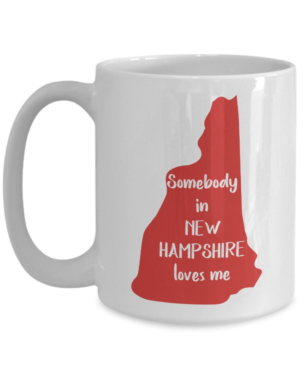 New Hampshire Travel Mug Somebody in New Hampshire Loves Me - Etsy