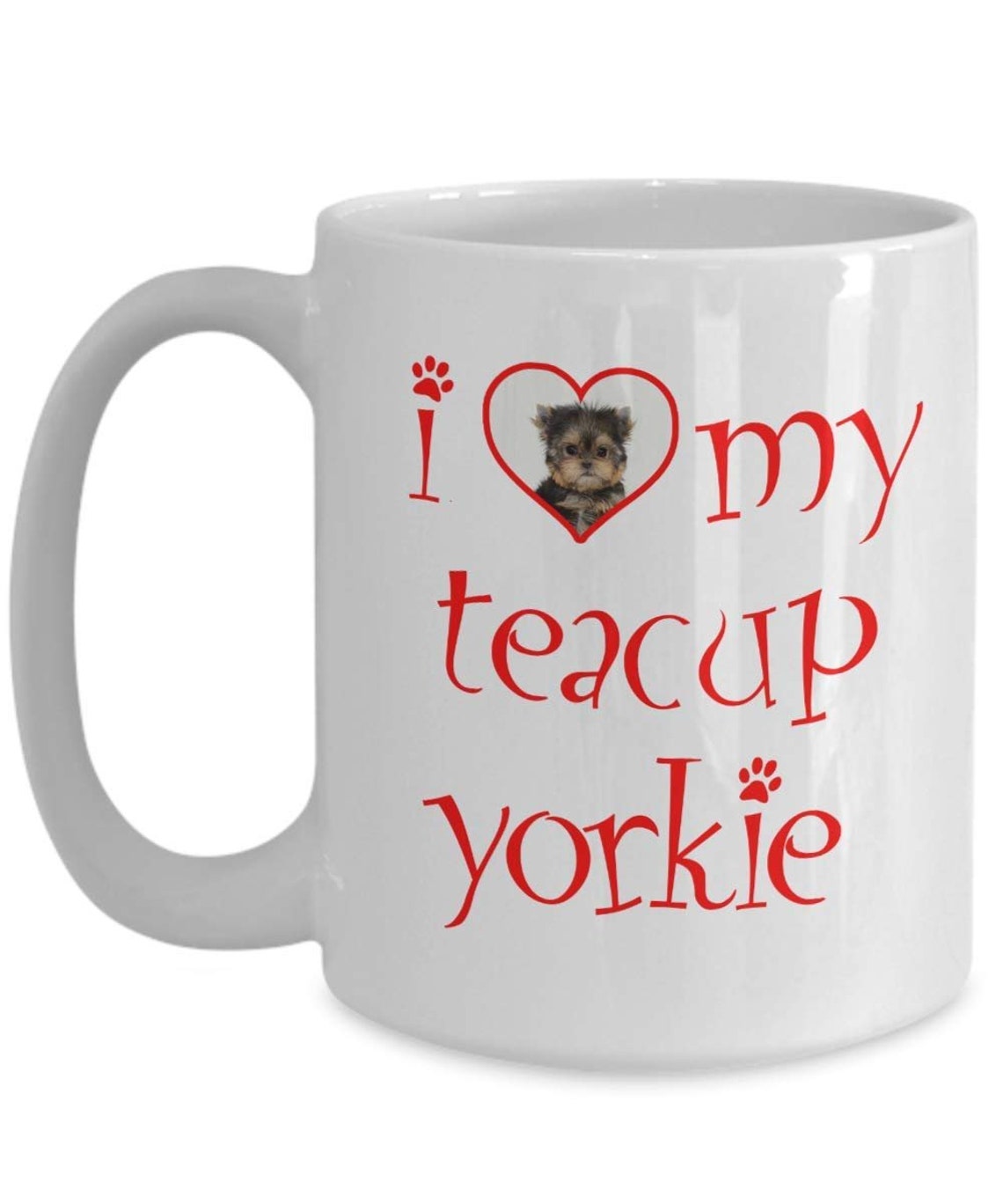 Teacup Yorkie Mug - Funny Coffee Cup - Thank You Basket Gifts for ...