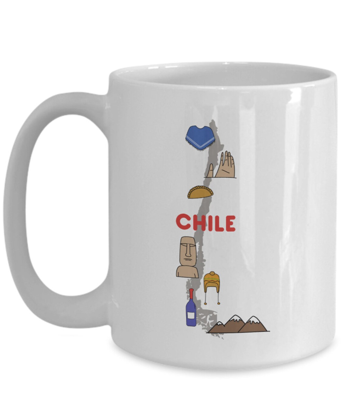 Chile Travel Mug - Funny Tea Hot Cocoa Coffee Cup - Novelty Birthday ...