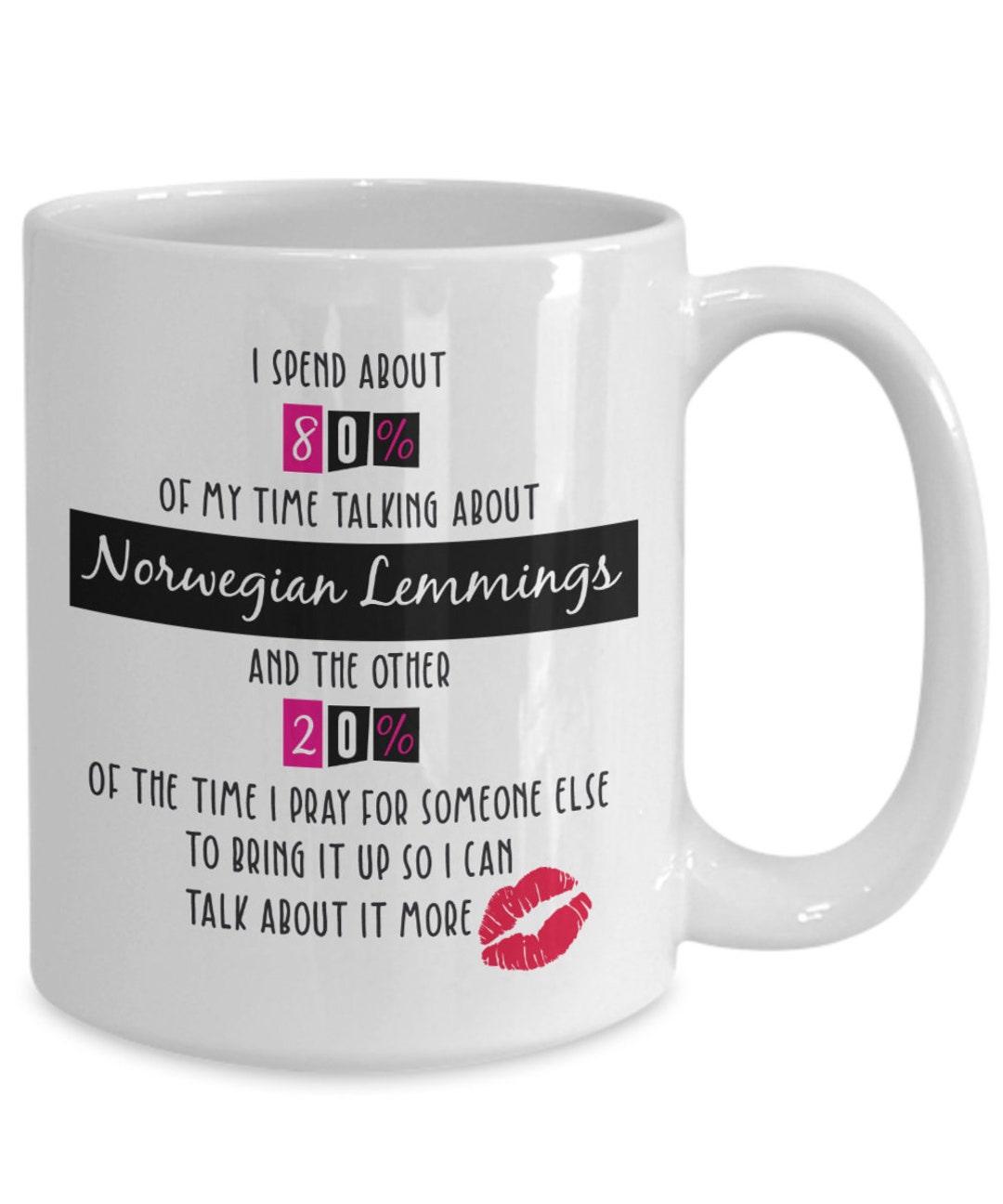 Norwegian Lemmings Coffee Mug – Hot Cocoa Ceramic Coffee Mug – Novelty ...