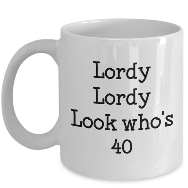 Lordy Lordy Look Whos 40 Birthday Card - Etsy