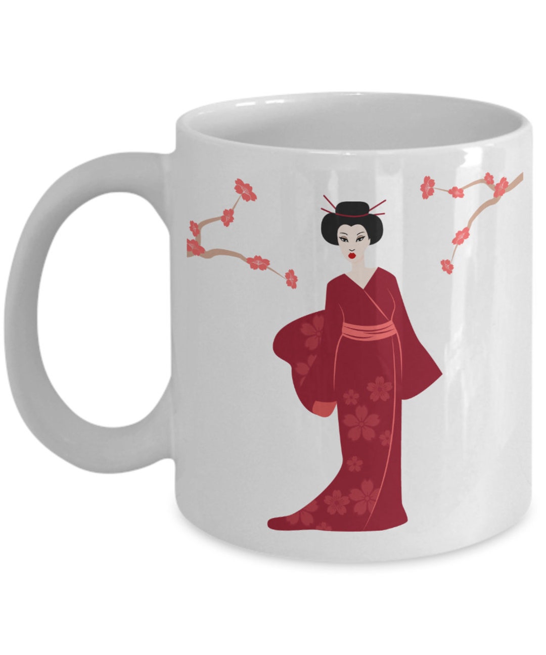 Geisha Coffee Mug - Funny Tea Hot Cocoa Coffee Cup - Novelty Birthday ...