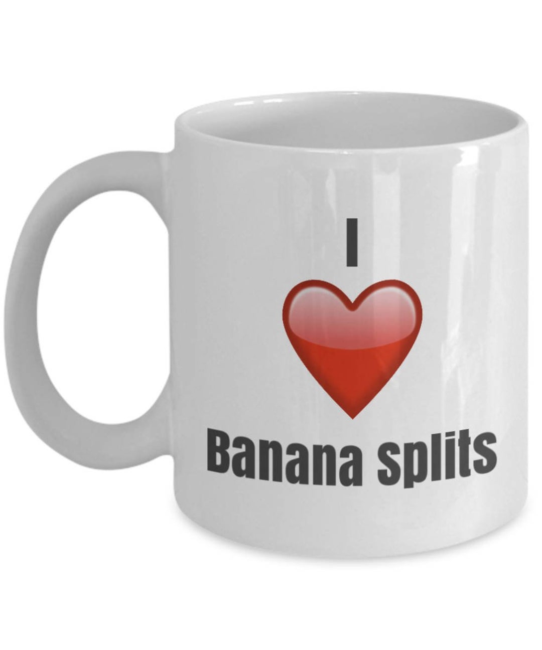 I Love Banana Splits, Banana Split Mug, Banana Split Coffee Mug, Banana ...