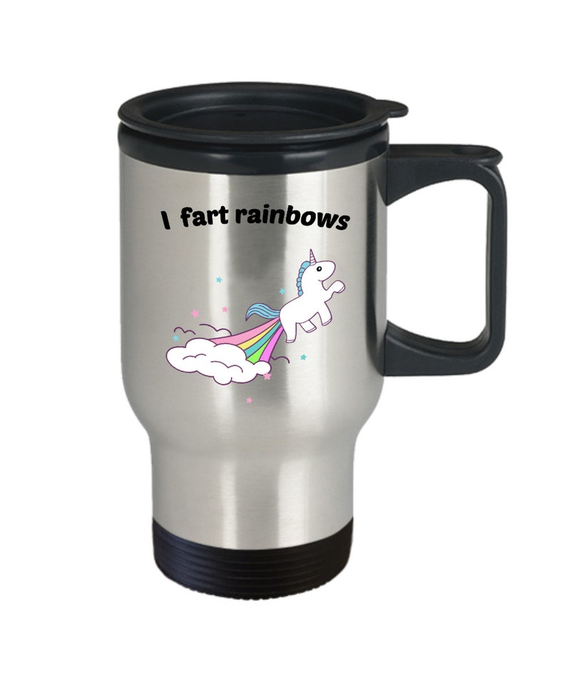 Unicorn Farting Travel Mug I Fart Rainbows Funny Tea Hot - Etsy