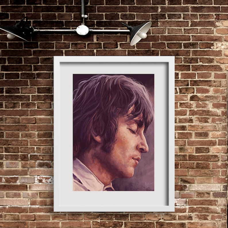 JOHN LENNON - Illustration, the Beatles, Music Poster, Music Art ...