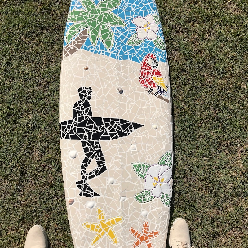 Mosaic Surfboard - Etsy