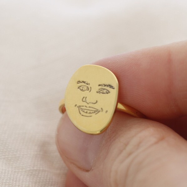 Face Ring - Etsy