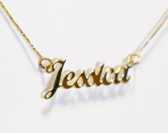 Jessica Gold Necklace | Etsy