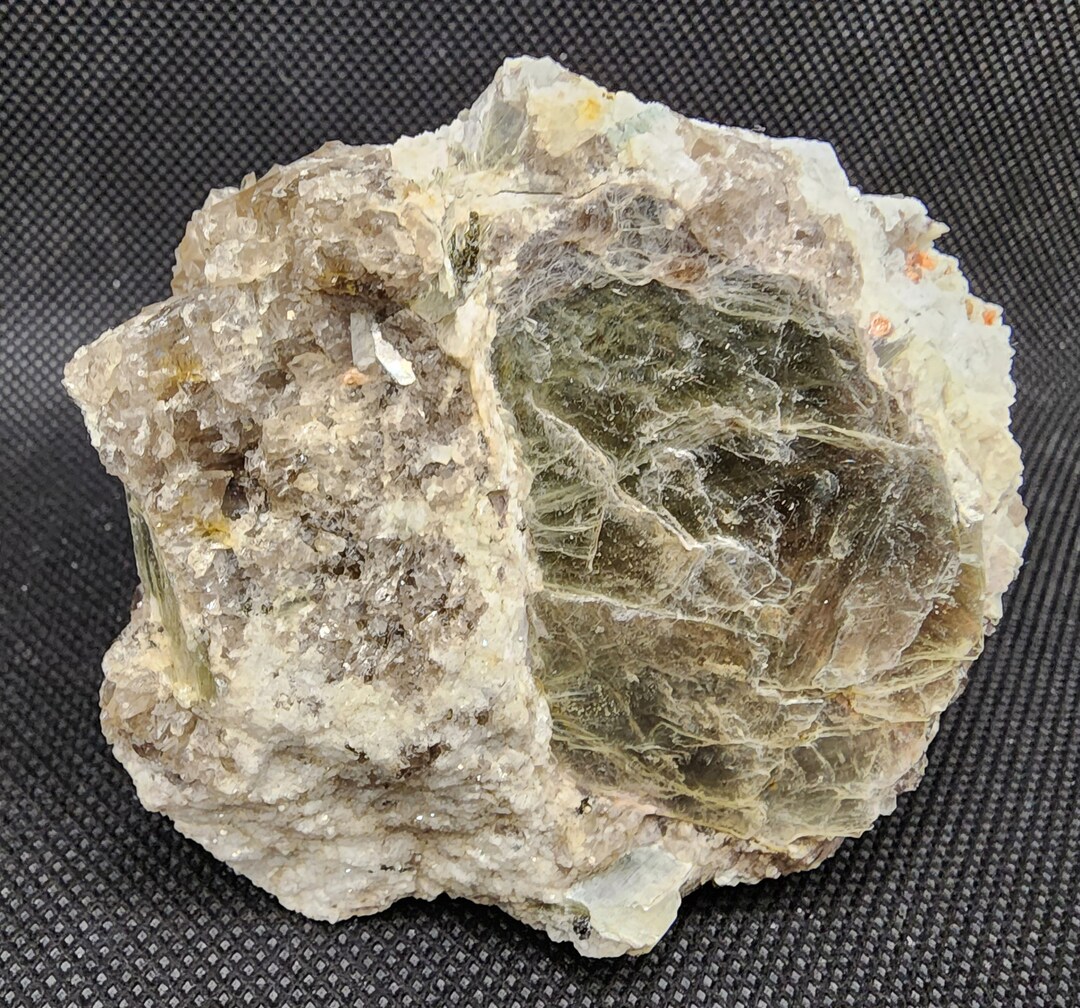 Mica Crystals on Albite Matrix With Garnet Fluorescent - Etsy