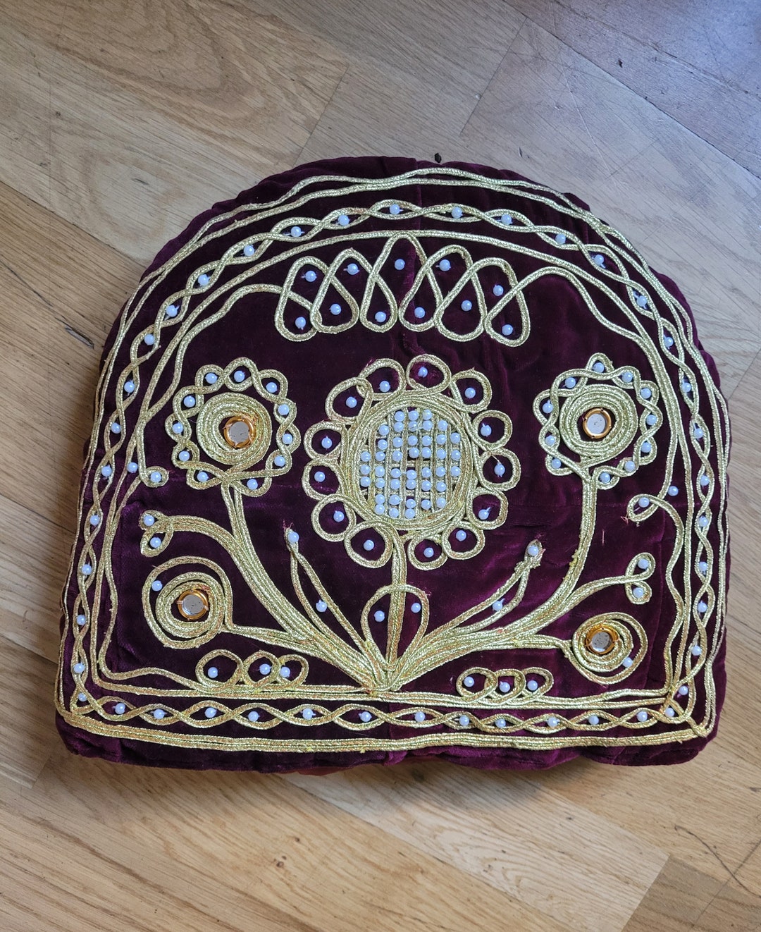 Vintage Handmade Royal Red Velvet Gold Embellished Tea Cosy - Etsy