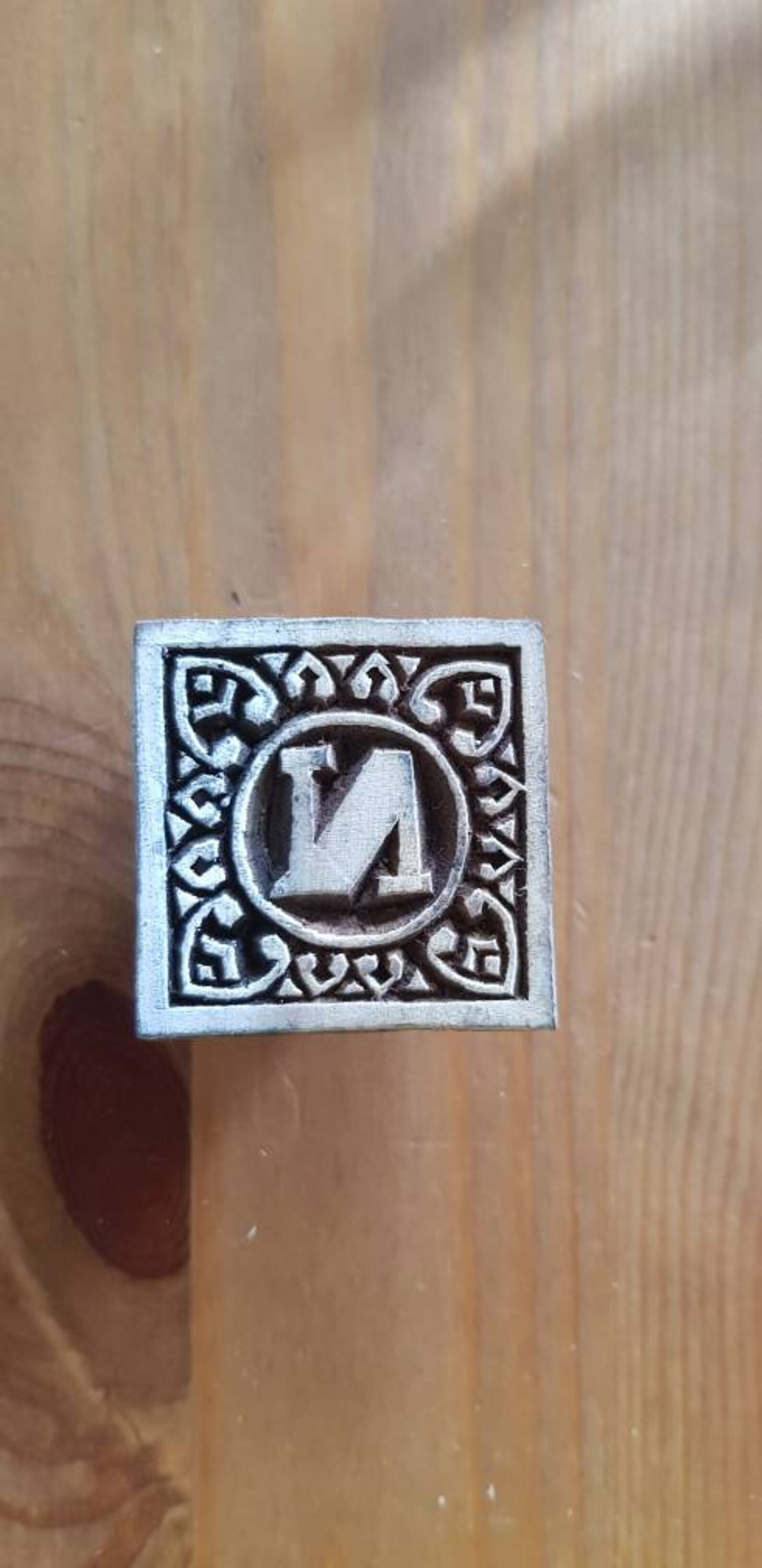 Handmade Handcarved Intricate Wooden Letter N Stamp - Etsy
