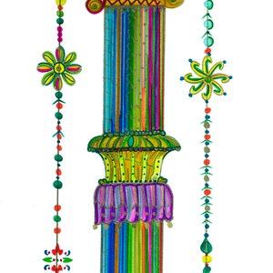 Persian Persepolis Columns Abstract Art Painting Framed Canvas Print ...