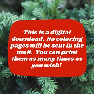 Christmas Coloring Printable Pages - Etsy
