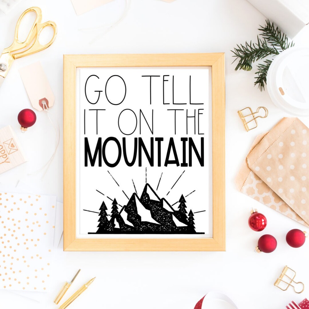 Go Tell It on the Mountain Printable- Printable Christmas Carol Music ...