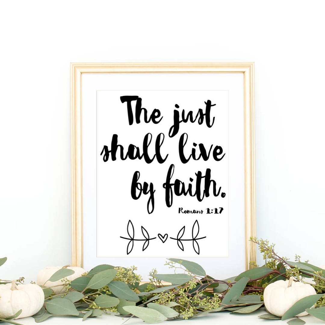 Romans 1:17 Printable- Martin Luther's Verse Reformation Day Printable ...