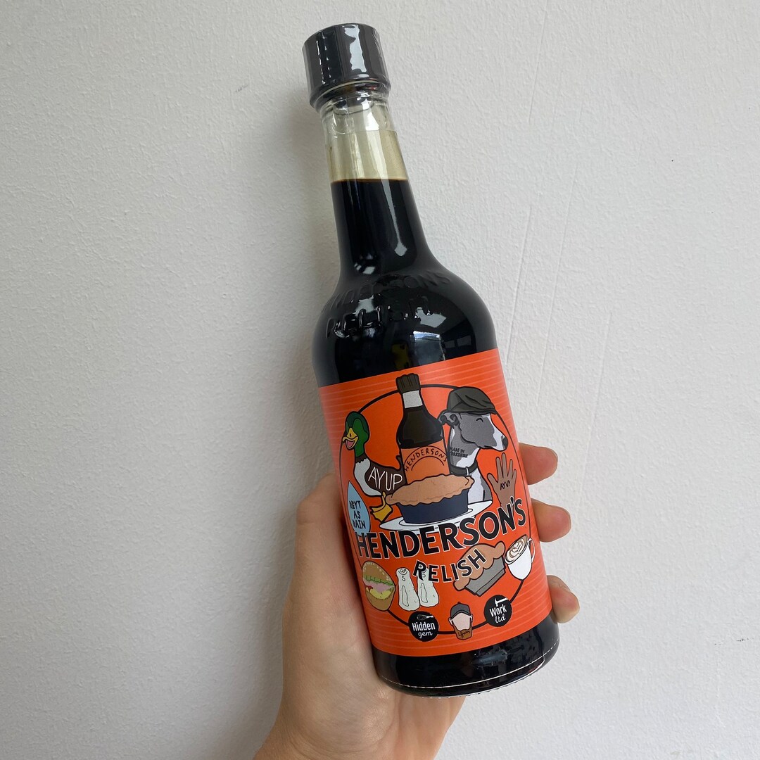 Henderson’s Relish Charity Bottle, Limited Edition, Yorkshire, Relish ...