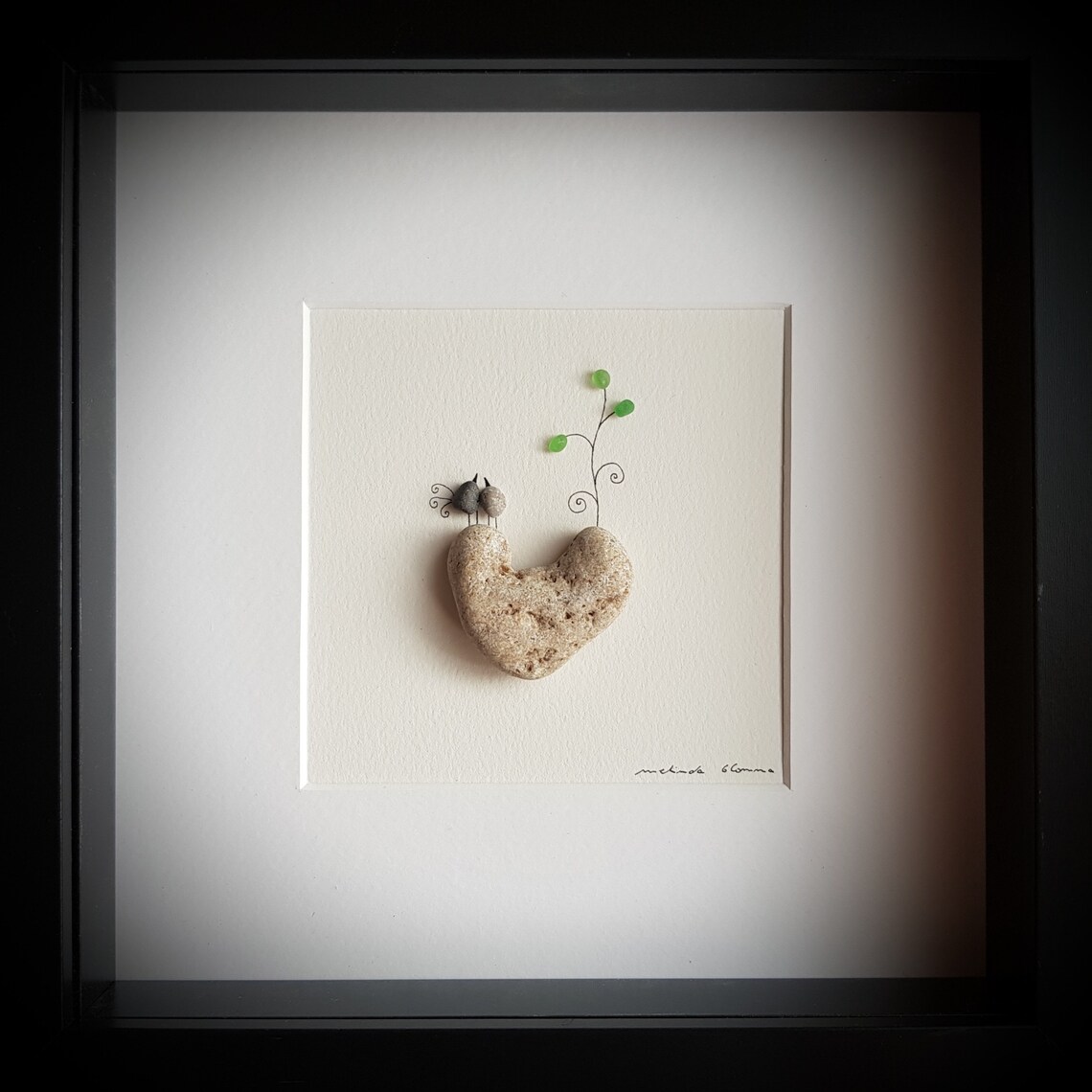 Pebble Art Painting 100% Personalized 25 X 25 Cm to Order, Swiss Artist ...