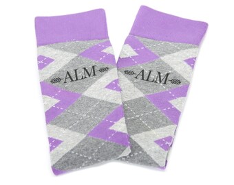 Monogrammed socks | Etsy
