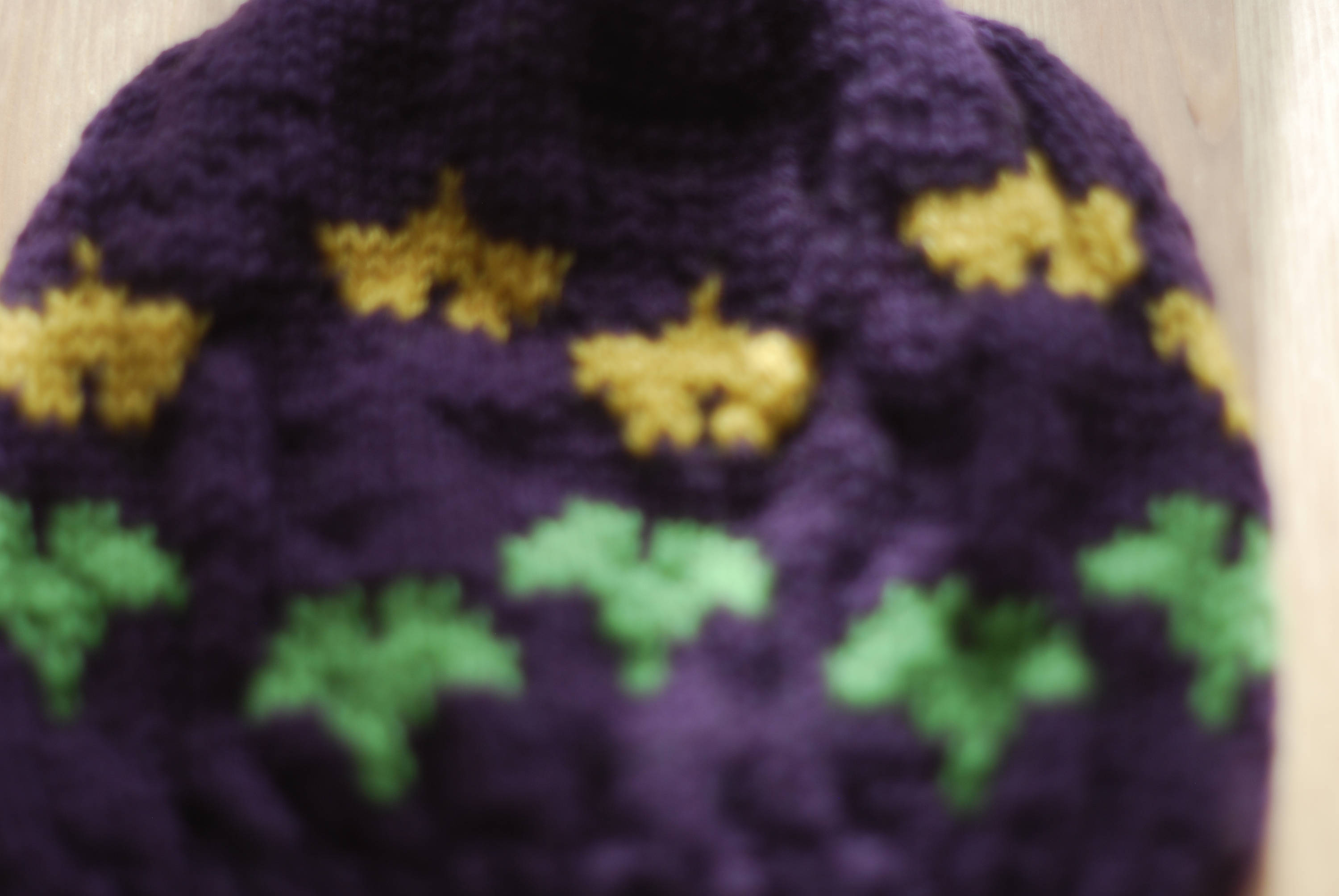 Ginkgo Pattern Hat, Knitted Hat, Beanie, Stranded Hat - Etsy